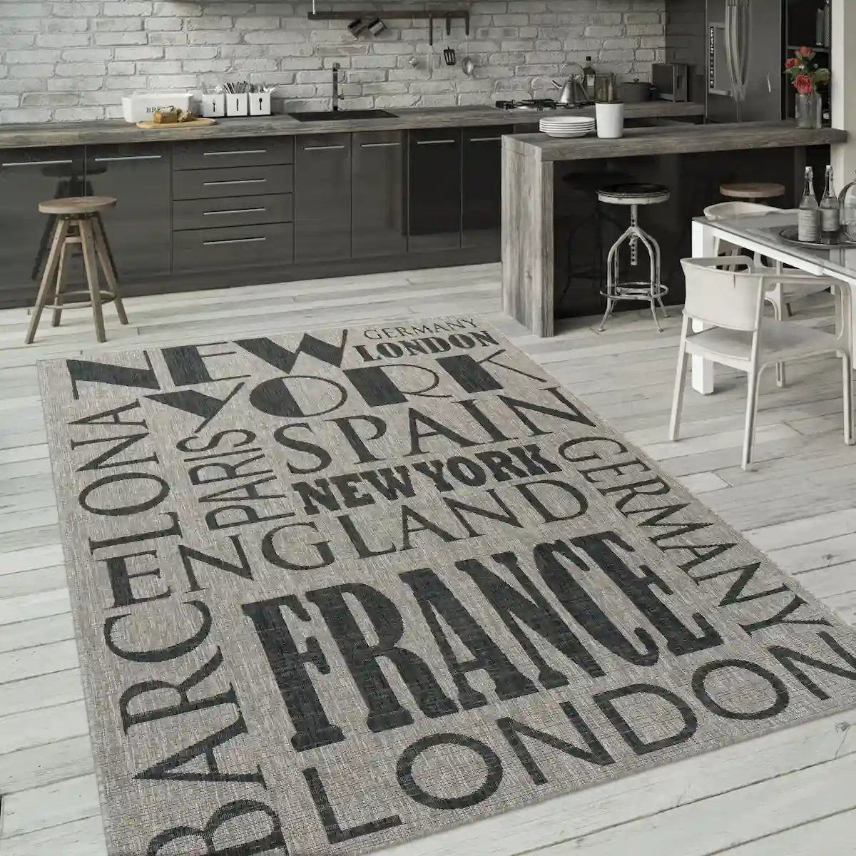Urban Worldline Kitchen Rug – Hoca Design